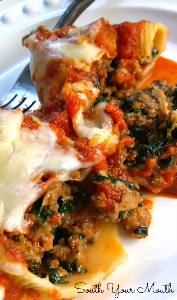 Hearty Stuffed Shells- Great For Family Dinner Or Pot Luck - Love ...